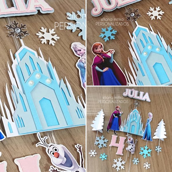 Svg Studio Fcm Cwprj Dxf Ttf Png Kit Dig Topo Frozen Castelo - Topo de ...