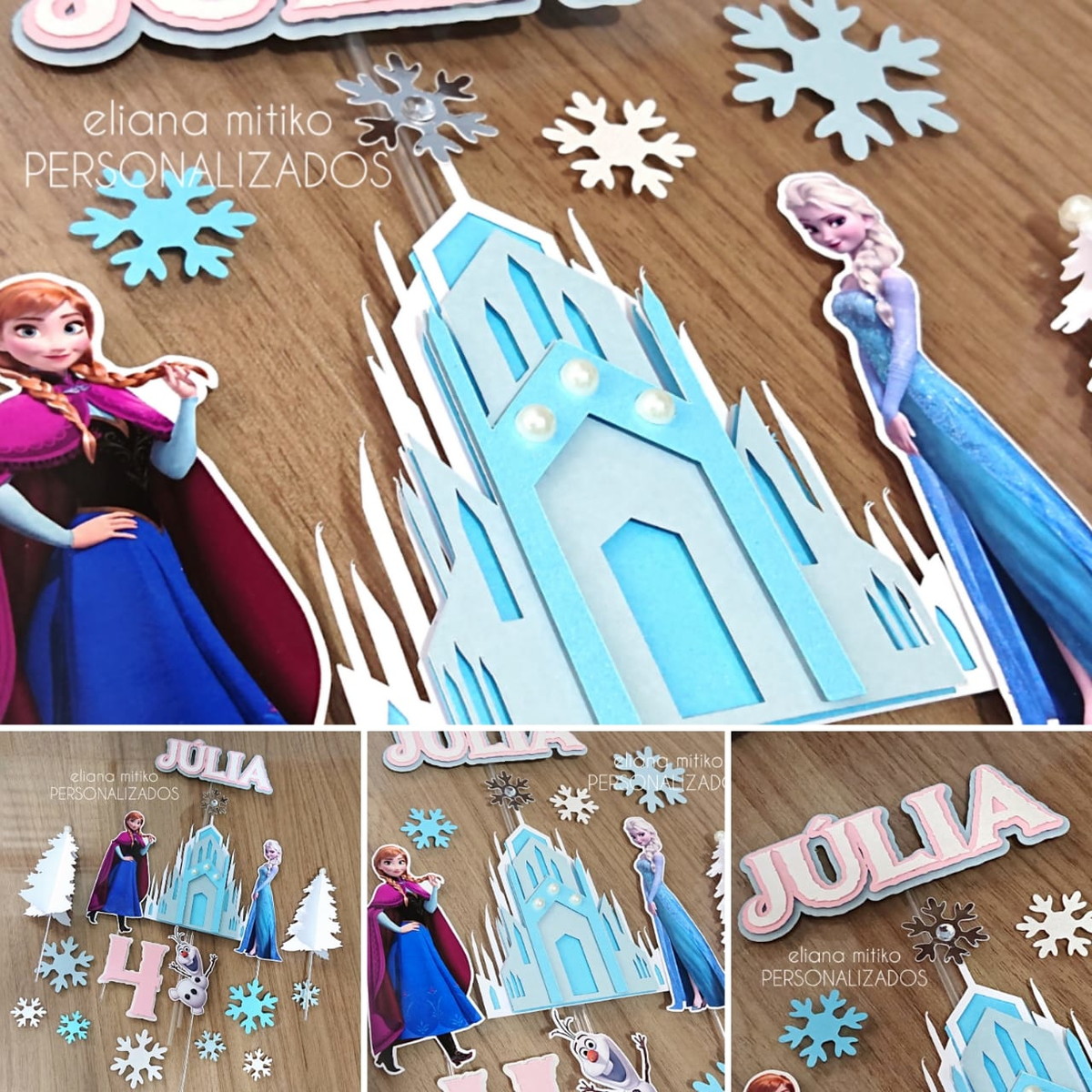 Svg Studio Fcm Cwprj Dxf Ttf Png Kit Dig Topo Frozen Castelo - Topo de ...