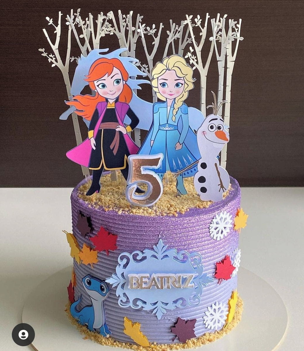 Arquivo De Corte Topo De Bolo Frozen 2 – Topo de Bolo Para Imprimir