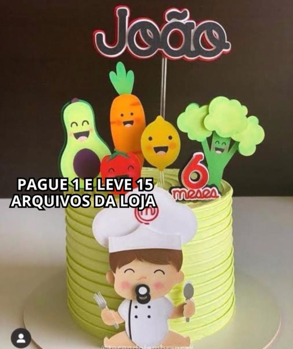 Arquivo de Corte – Topo de Bolo Masterchef - Topo de Bolo Para Imprimir