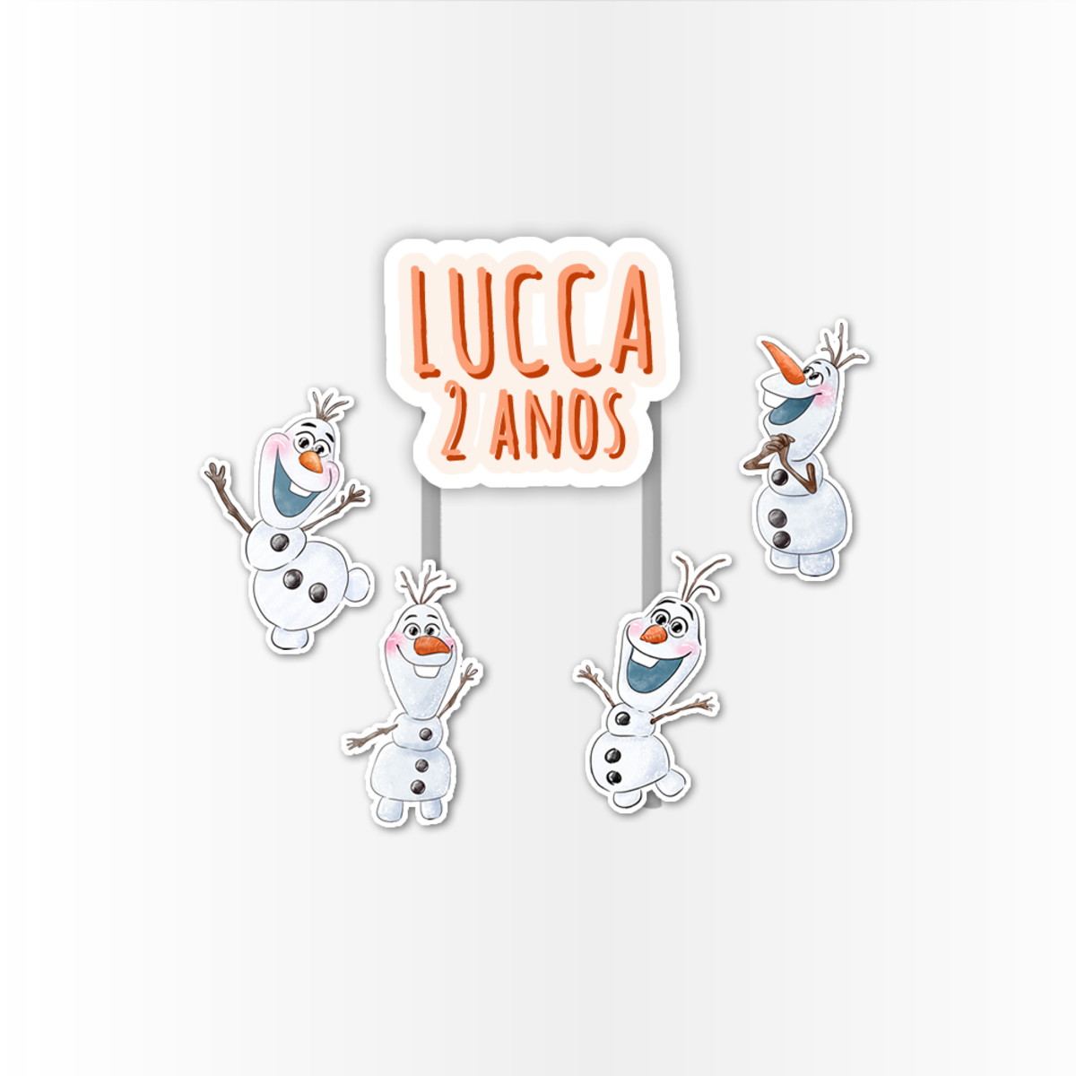 Arquivo Digital Topo de Bolo Frozen Olaf Aquarela - Topo de Bolo Para ...