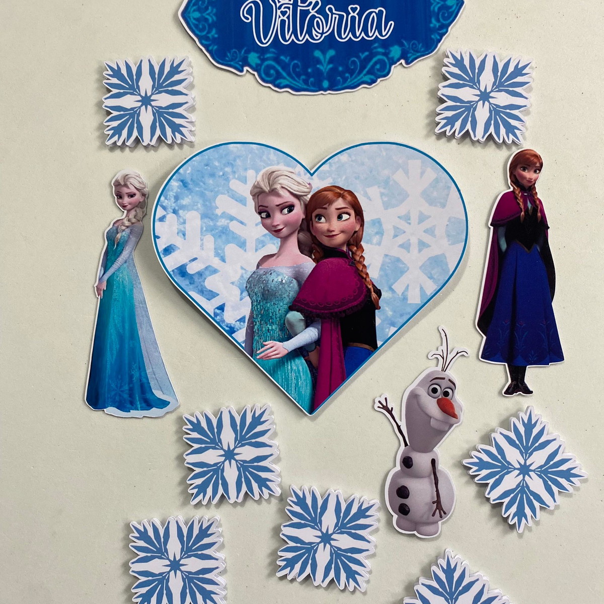 Arquivo Digital Topo de Bolo Frozen - Topo de Bolo Para Imprimir