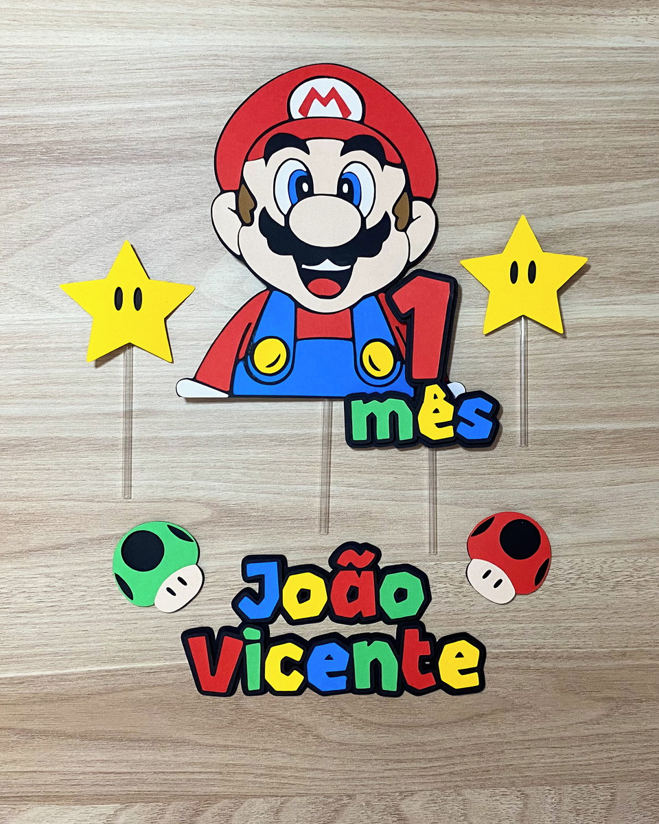 Arquivo Digital Topo de Bolo Super Mario – Topo de Bolo Para Imprimir
