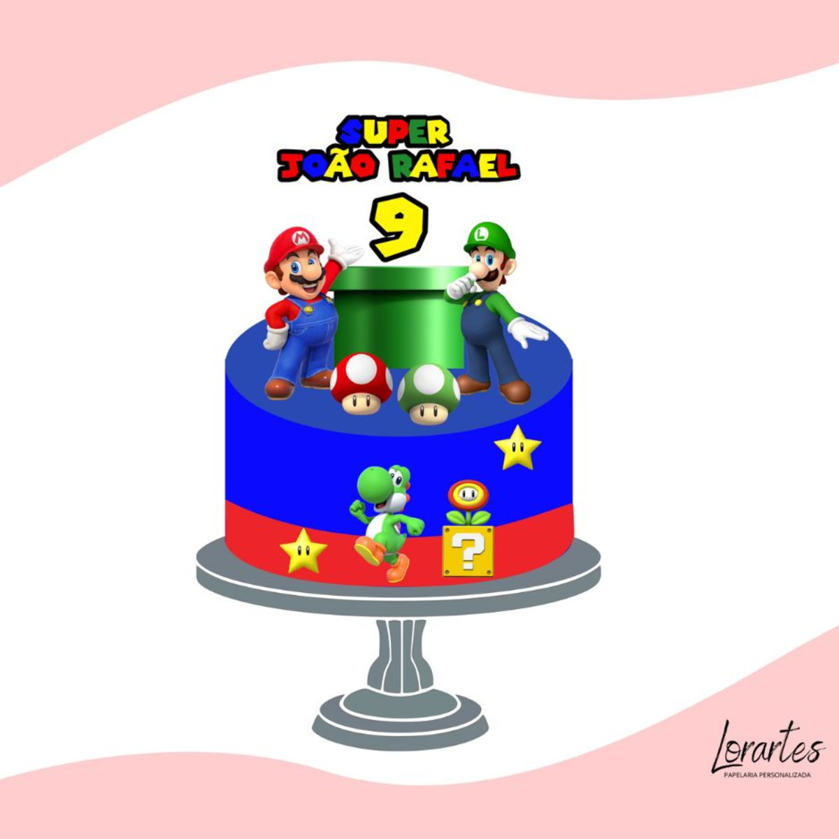 Arquivo Topo Super Mário - Topo de Bolo Para Imprimir