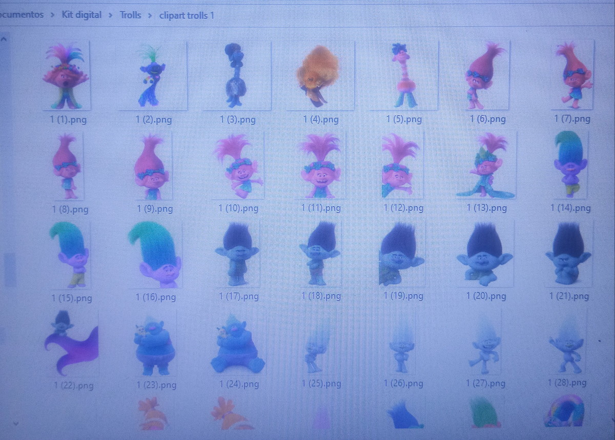 Kit Digital Trolls 3 - Topo de Bolo Para Imprimir