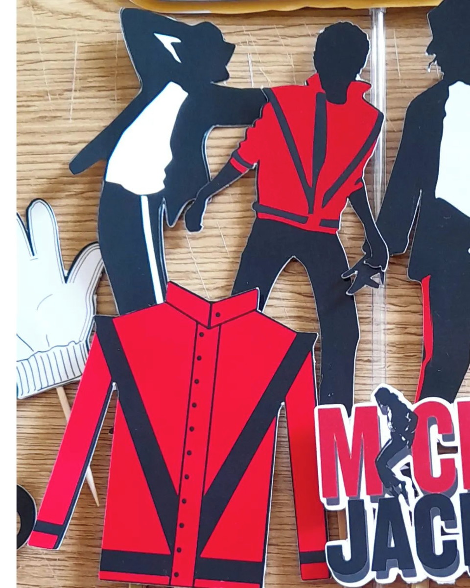 Topo de Bolo Michael Jackson - Topo de Bolo Para Imprimir