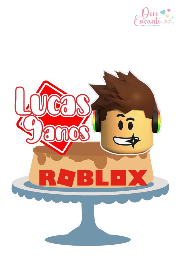 514 – Topo de Bolo Roblox - Topo de Bolo Para Imprimir