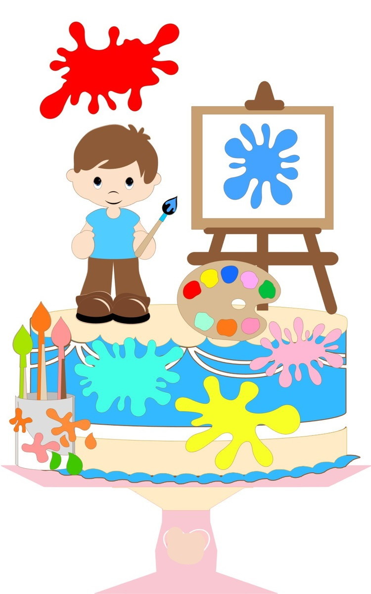 Arquivo Corte – Topo PINTANDO O SETE-STUDIO – Topo de Bolo Para Imprimir