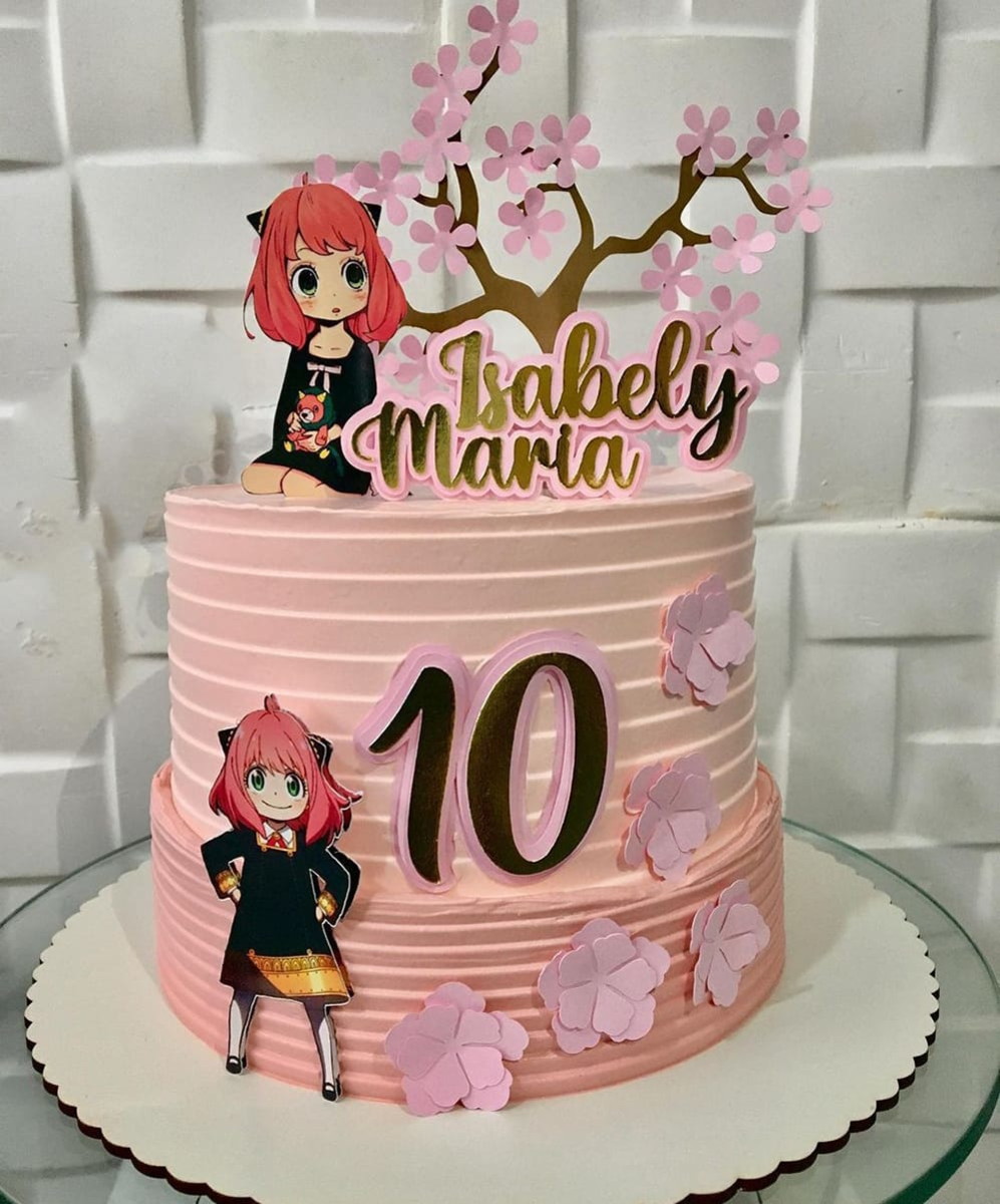 Arquivo de Corte Topo de Bolo Anya Spy - Topo de Bolo Para Imprimir