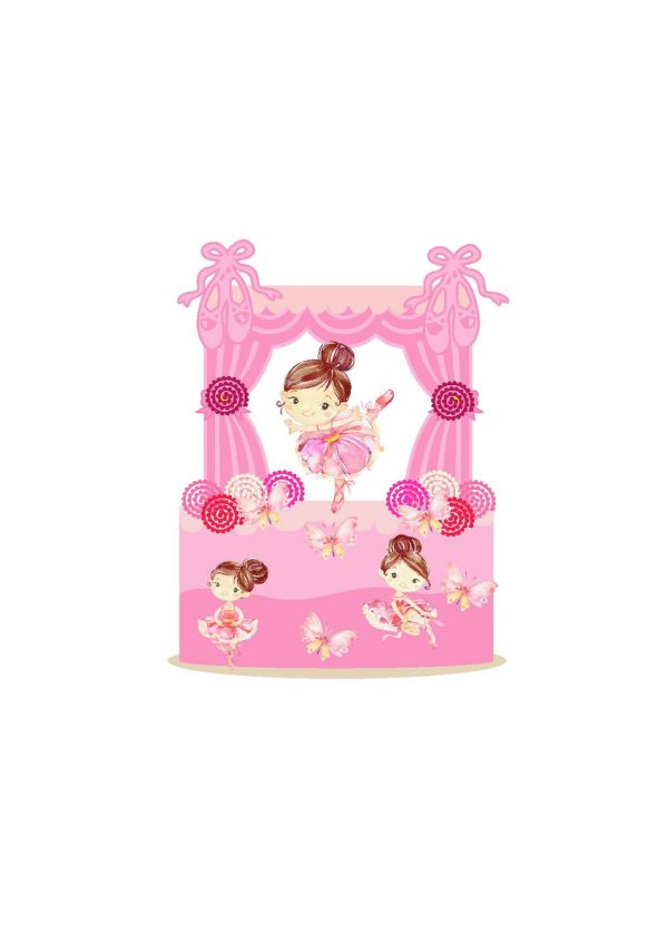 Arquivo De Corte Topo De Bolo Bailarina 4 Topo De Bolo Para Imprimir