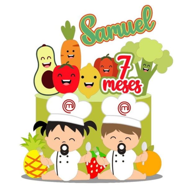 Arquivo de Corte Topo de Bolo Bebê Master Chef Studio - Topo de Bolo ...