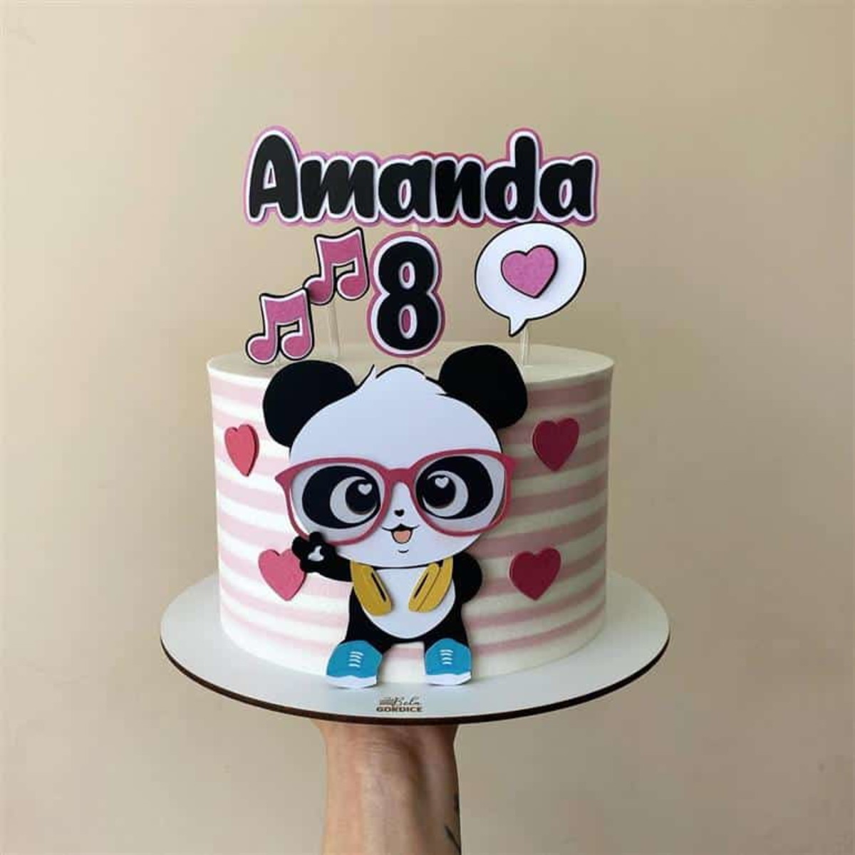 Arquivo de Corte Topo de Bolo Luluca Panda – Topo de Bolo Para Imprimir