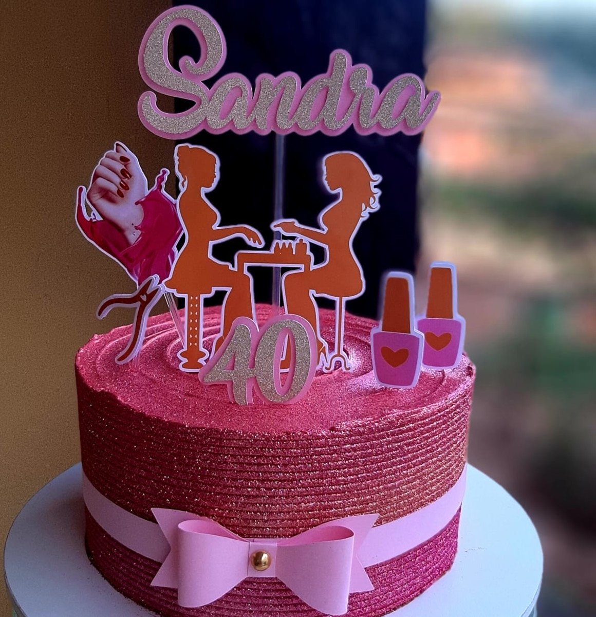 Arquivo de corte topo de bolo manicure - Topo de Bolo Para Imprimir