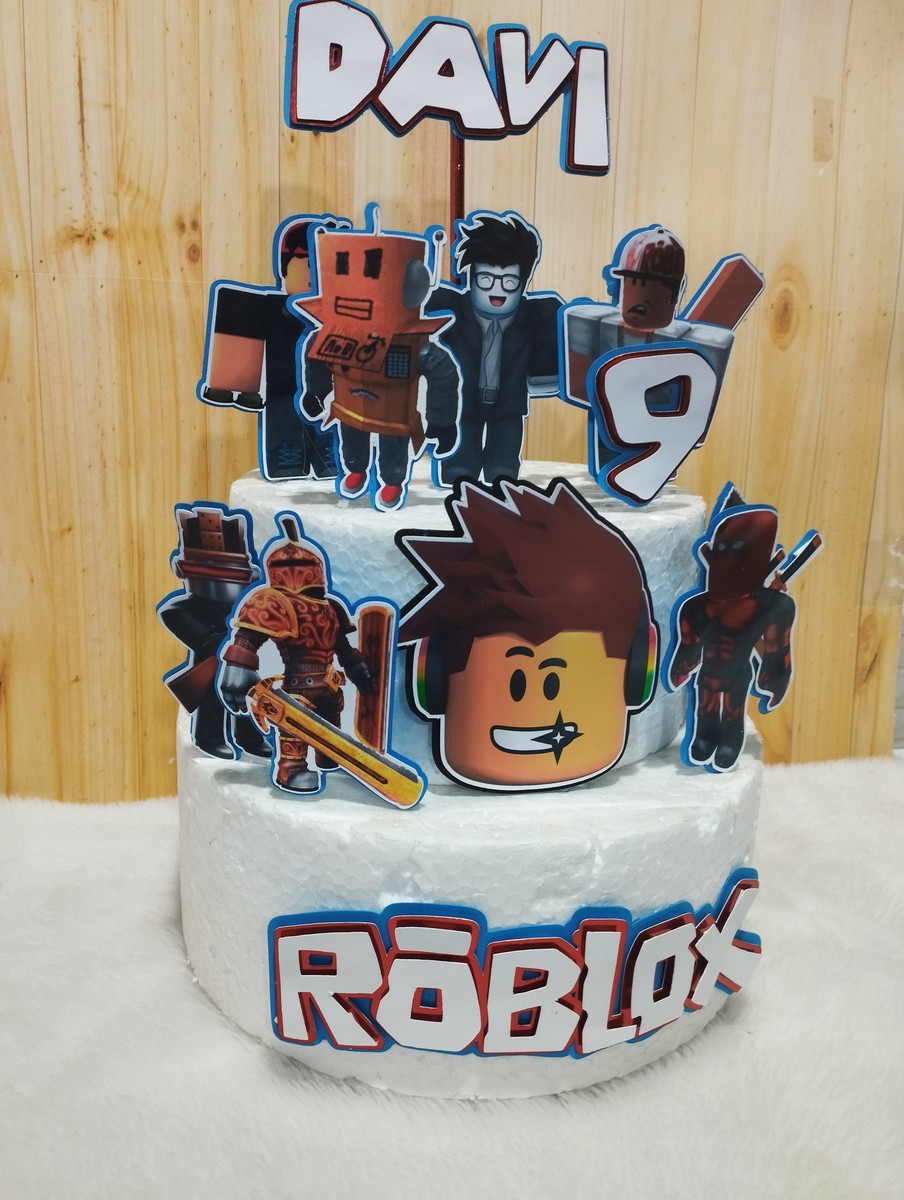 Arquivo de Corte Topo de Bolo Roblox 02 (studio) - Topo de Bolo Para ...