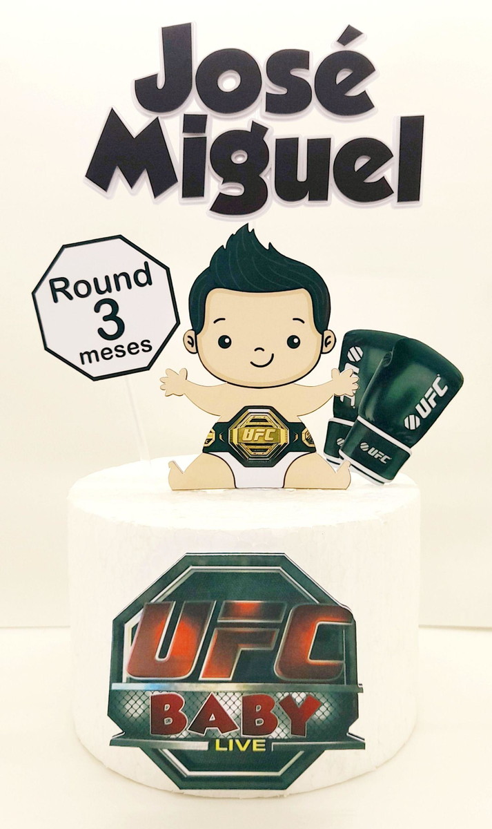 Arquivo de Corte Topo de Bolo Ufc Baby Studio Silhouette - Topo de Bolo ...