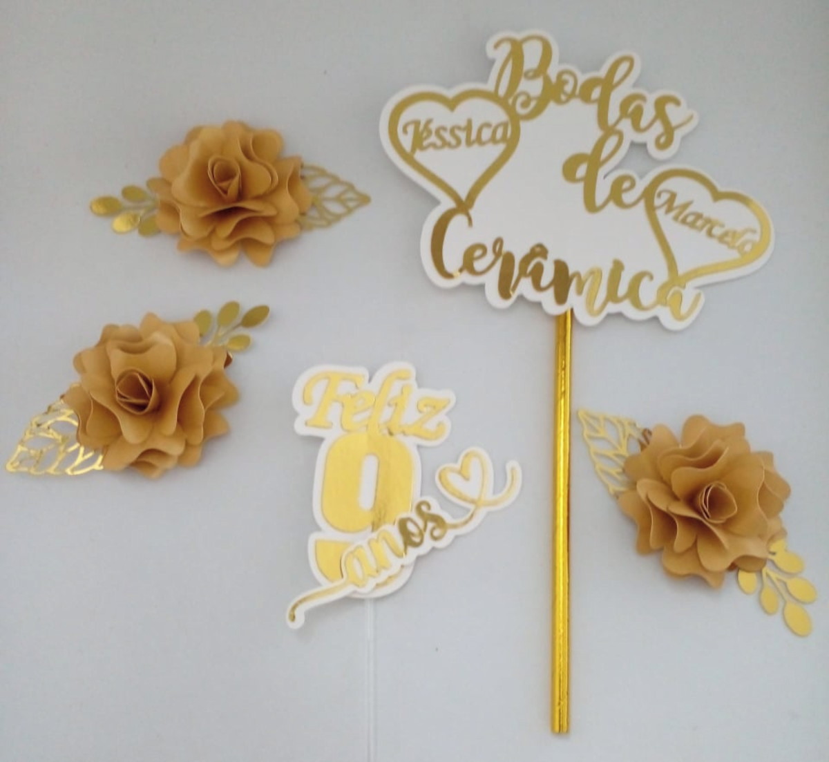 Arquivo De Corte – Topper De Bolo Bodas De Cêramica Laminado – Topo de ...