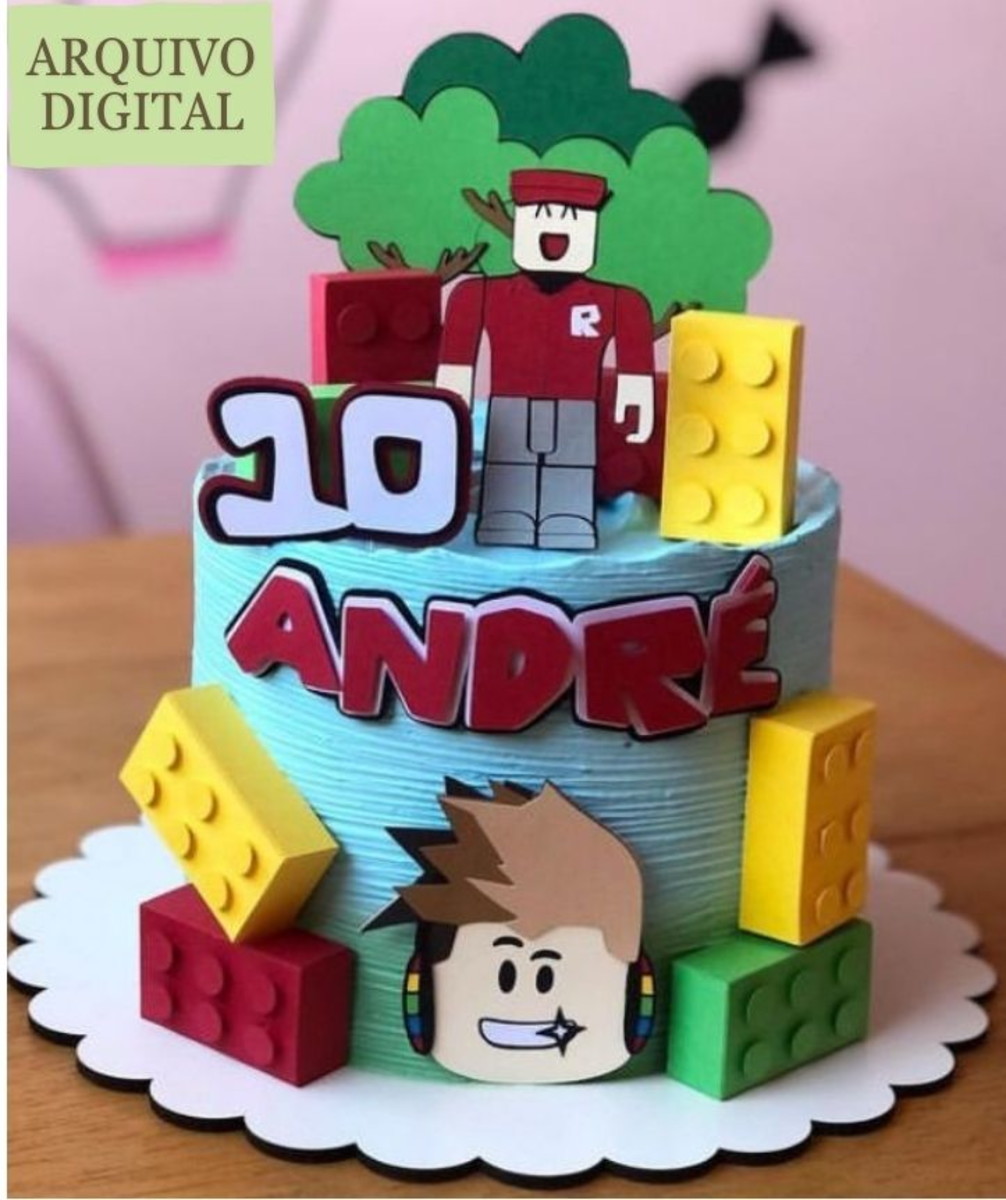 Arquivo Digital Topo de Bolo Roblox - Topo de Bolo Para Imprimir