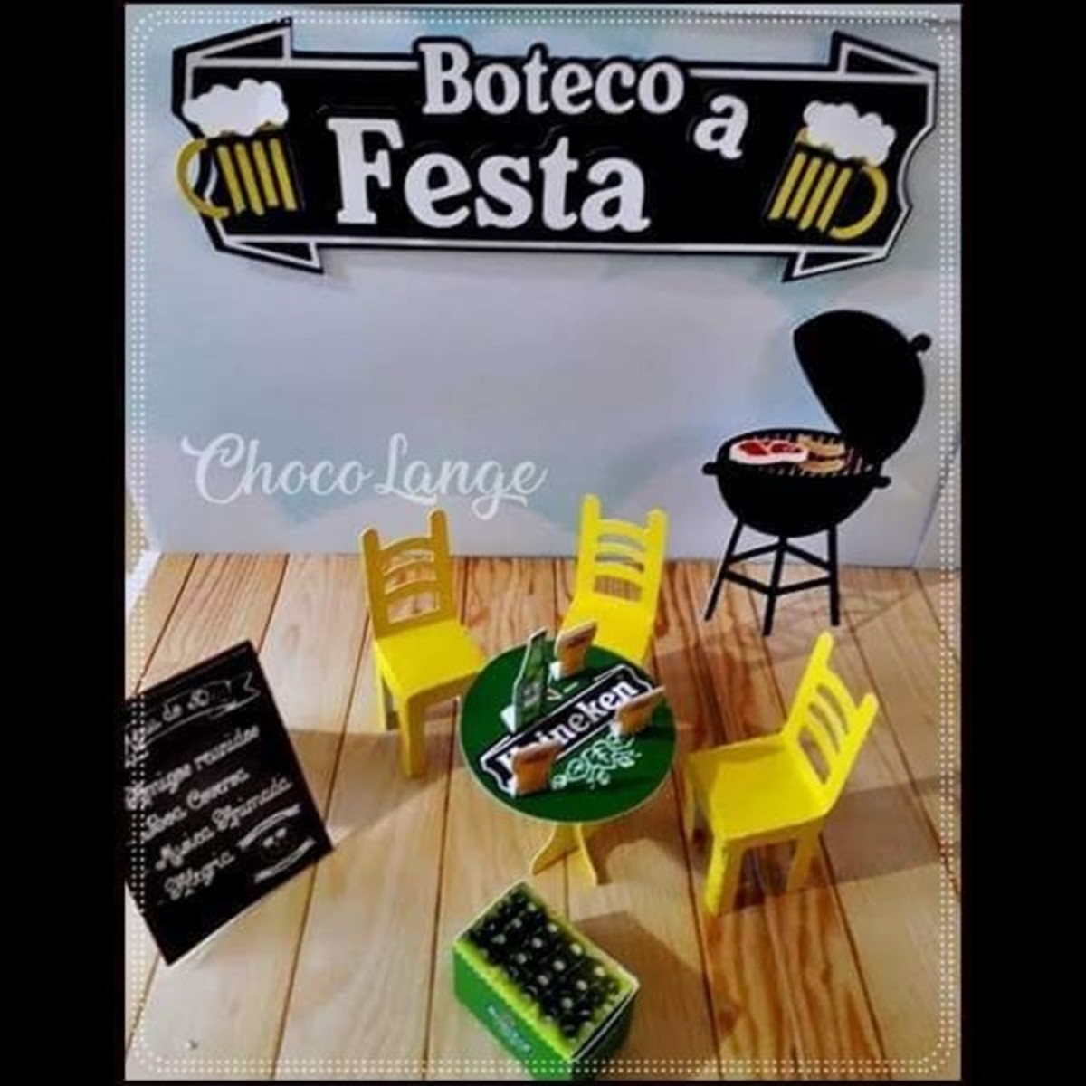 Arquivo Topo Boteco Camadas 1 - Topo de Bolo Para Imprimir