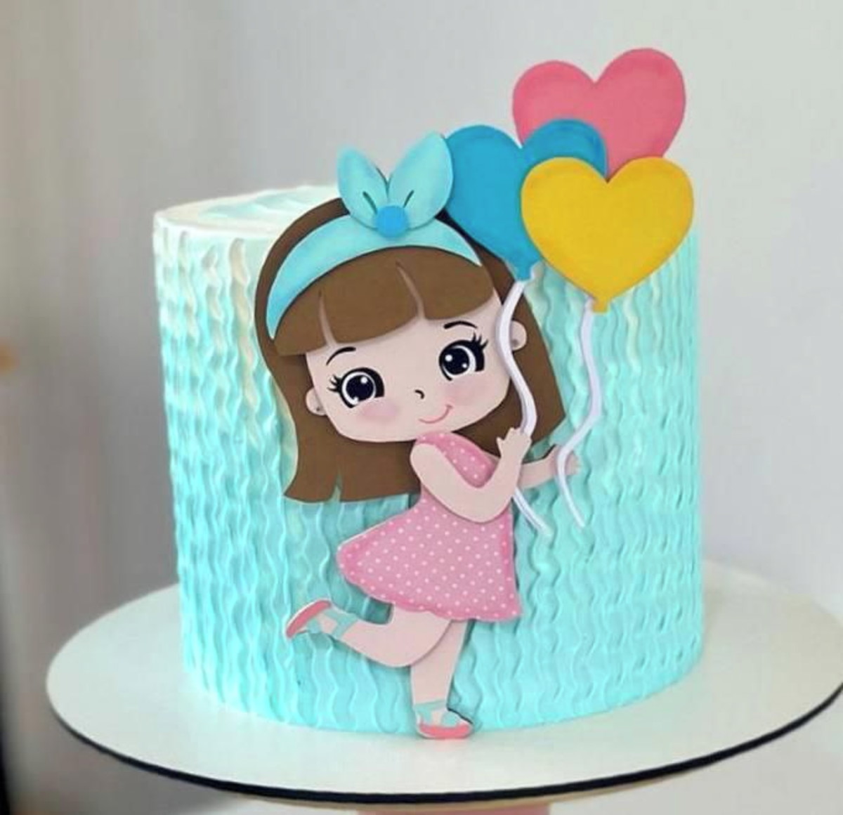 Arquivo Topo de Bolo - Menina Cute - Topo de Bolo Para Imprimir