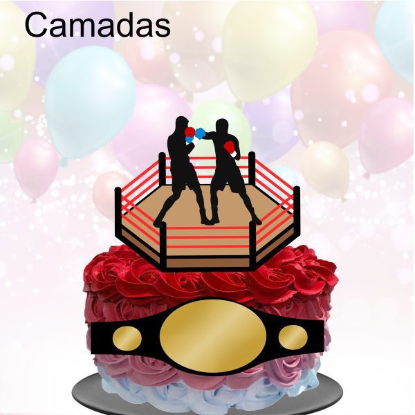 Kit c/5 arquivos de corte: 02-UFC TOPO DE BOLO EM CAMADAS - Topo de ...