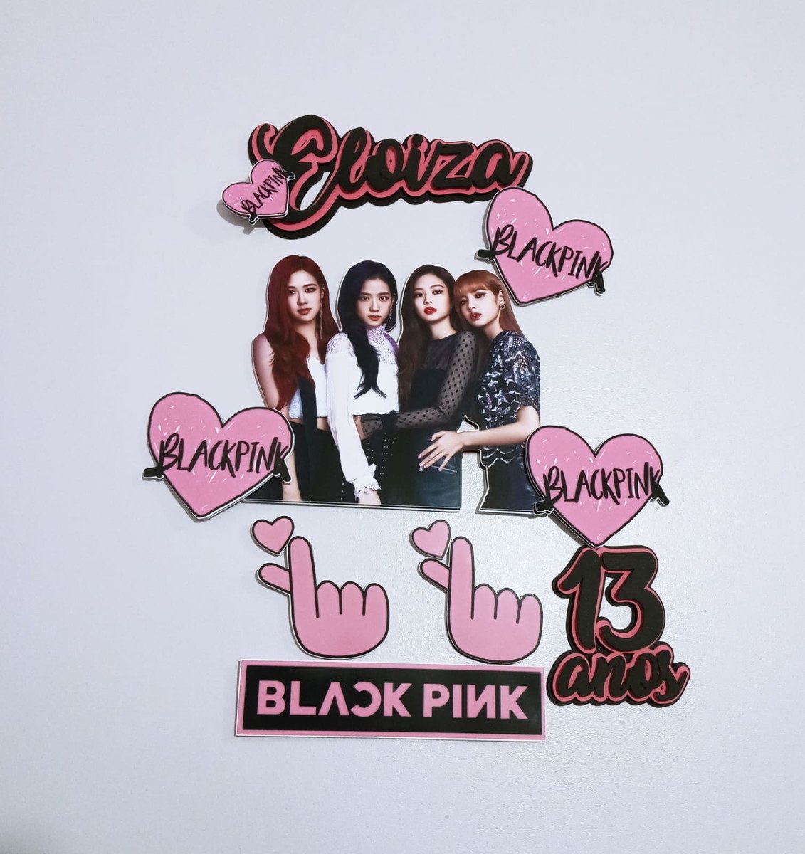 Topo de Bolo Black Pink - Topo de Bolo Para Imprimir