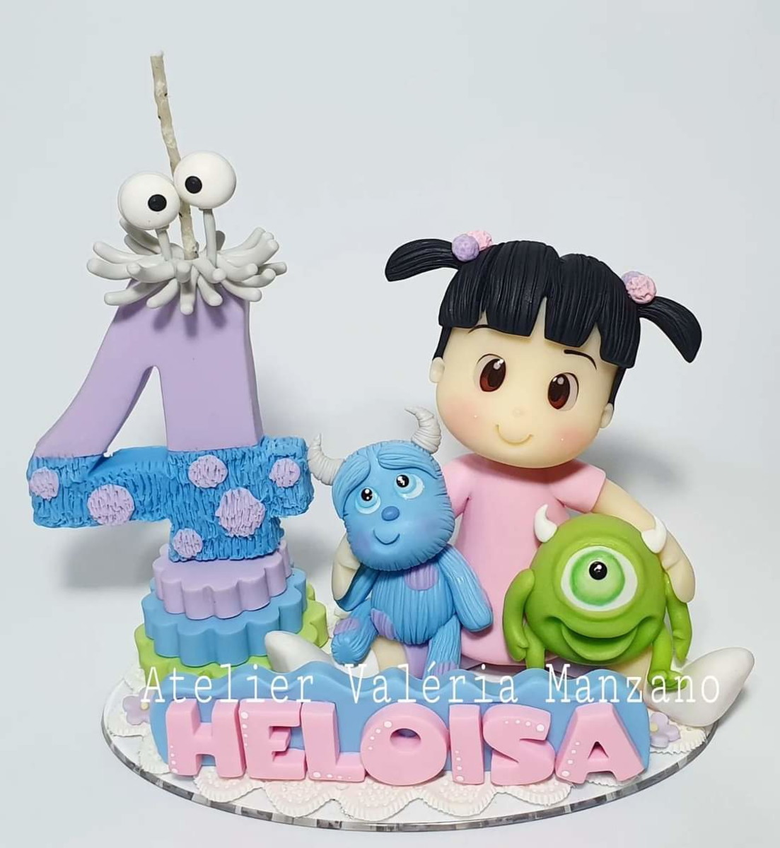 TOPO DE BOLO DA BOO PERSONALIZADO - Topo de Bolo Para Imprimir