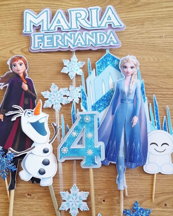 Topo de Bolo Frozen - Topo de Bolo Para Imprimir