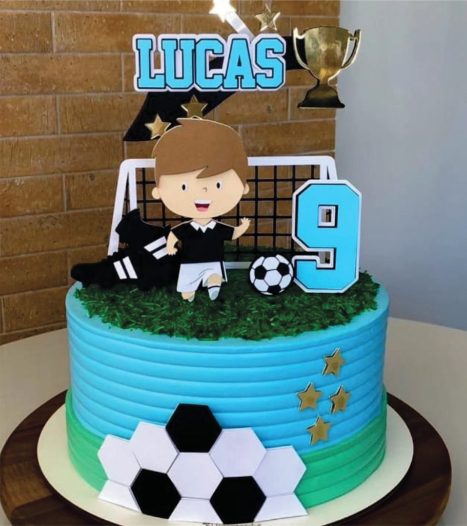 Topo de Bolo Futebol Arquivo de Corte - Topo de Bolo Para Imprimir