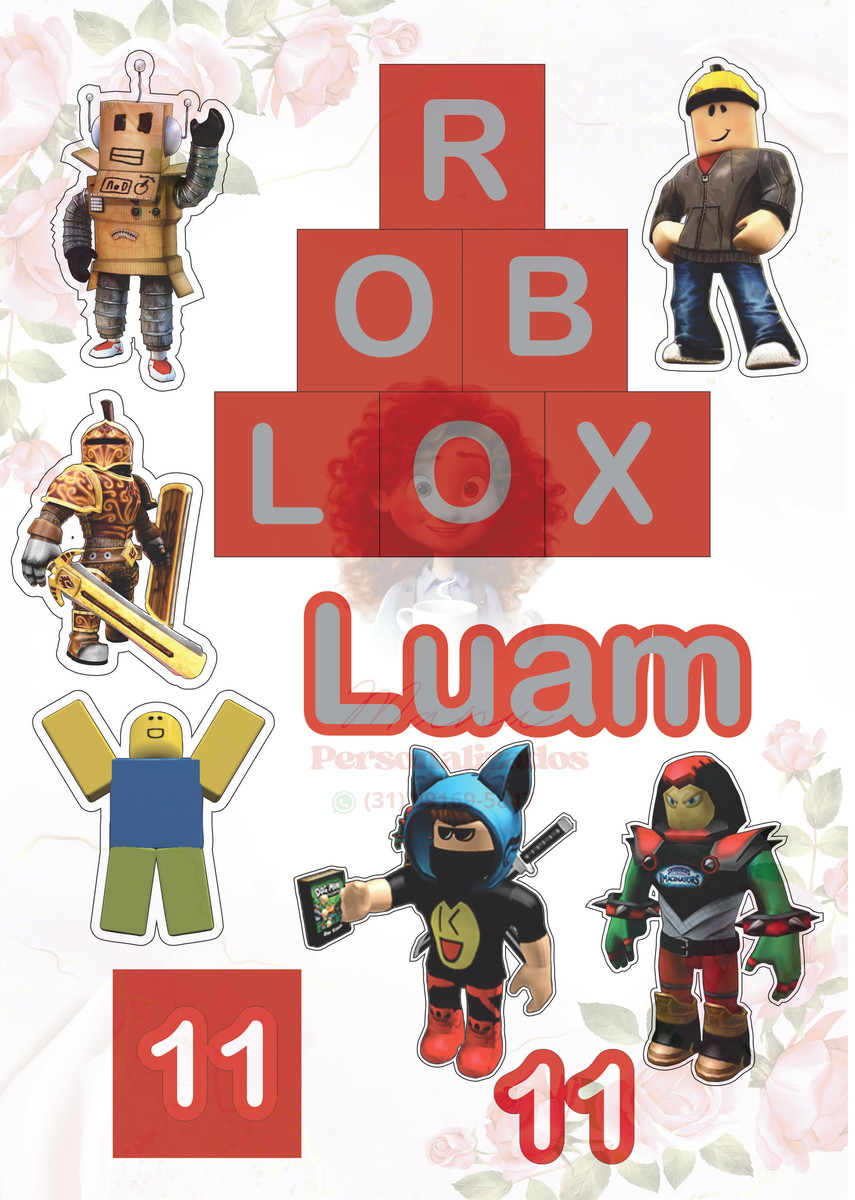 Topo de Bolo Roblox – Topo de Bolo Para Imprimir