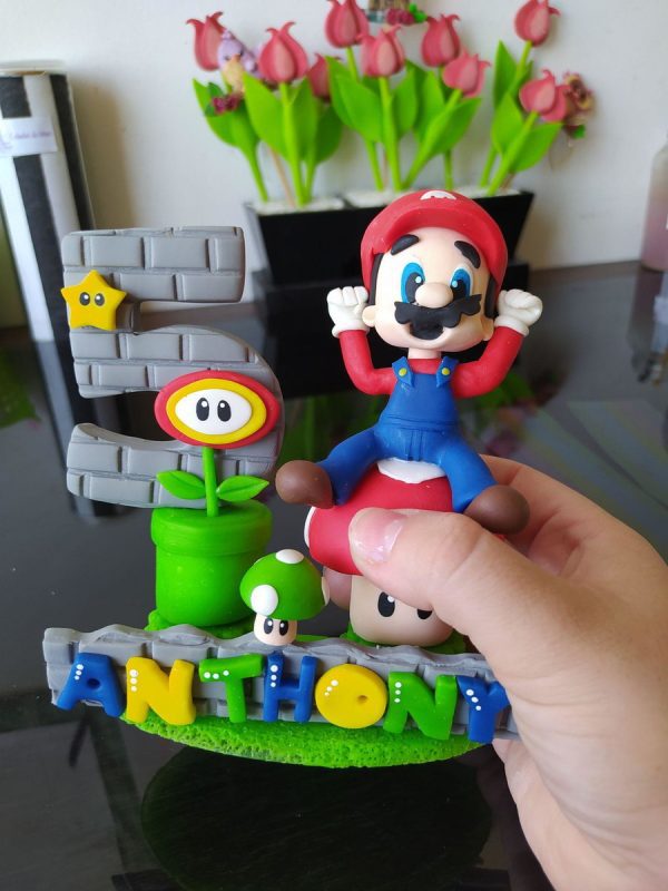 Topo de bolo Super Mário - Topo de Bolo Para Imprimir