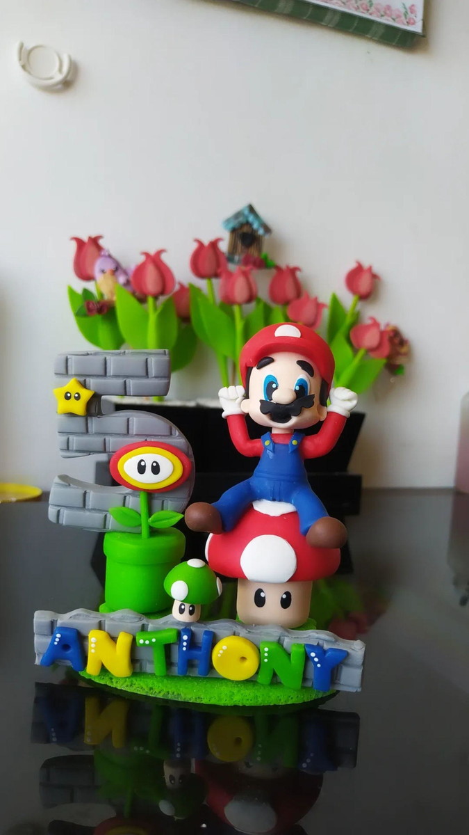 Topo de bolo Super Mário - Topo de Bolo Para Imprimir