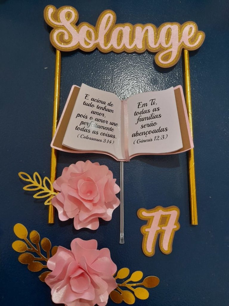 Arquivo de Corte – Topper de Bolo Feminino Bíblia - Topo de Bolo Para ...