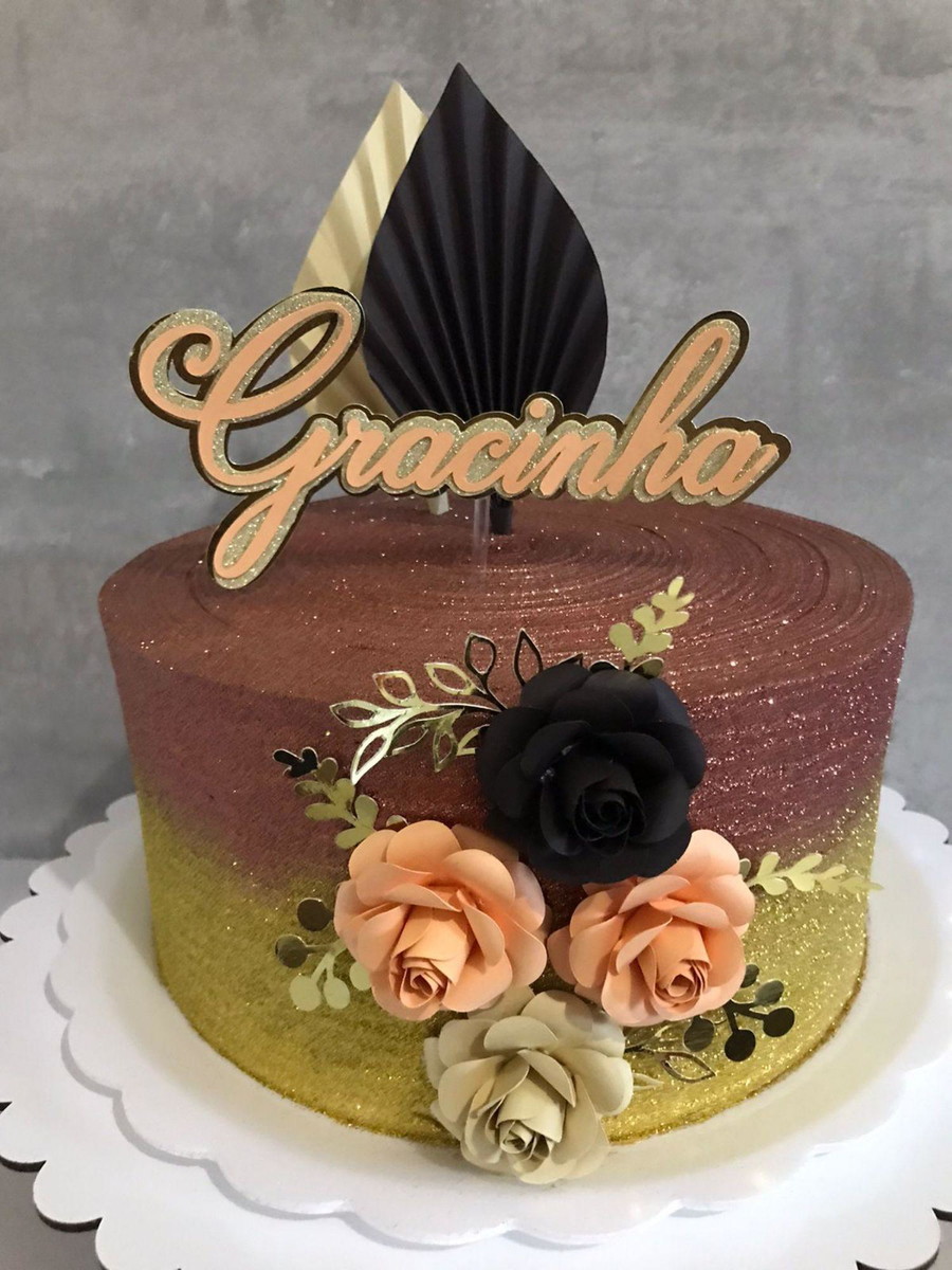 Arquivo Topo de Bolo – Floral - Topo de Bolo Para Imprimir