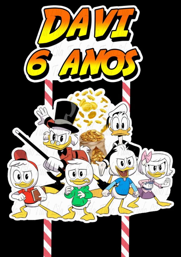 Topo de bolo ducktales - Topo de Bolo Para Imprimir