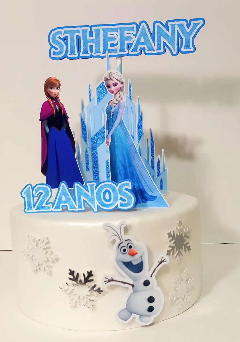 Topo de Bolo Frozen - Topo de Bolo Para Imprimir