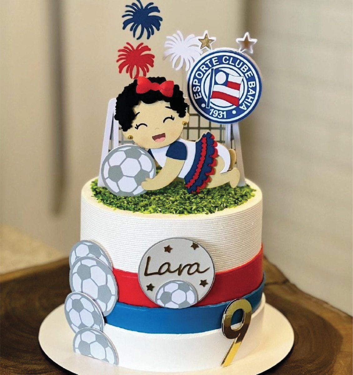 Arquivo Topo de Bolo Futebol Bahia Esporte Clube Menina - Topo de Bolo ...