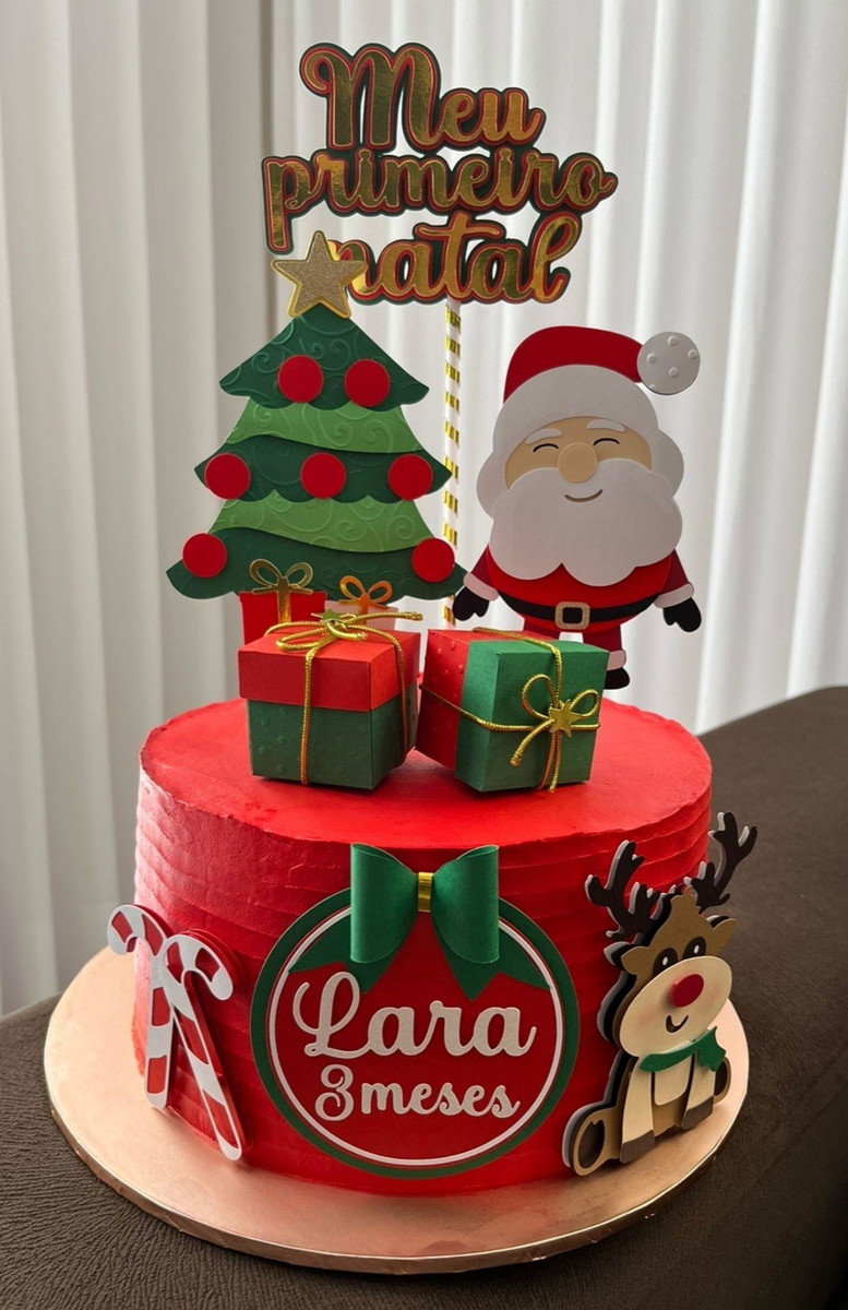 Topo de Bolo Natal - Topo de Bolo Para Imprimir