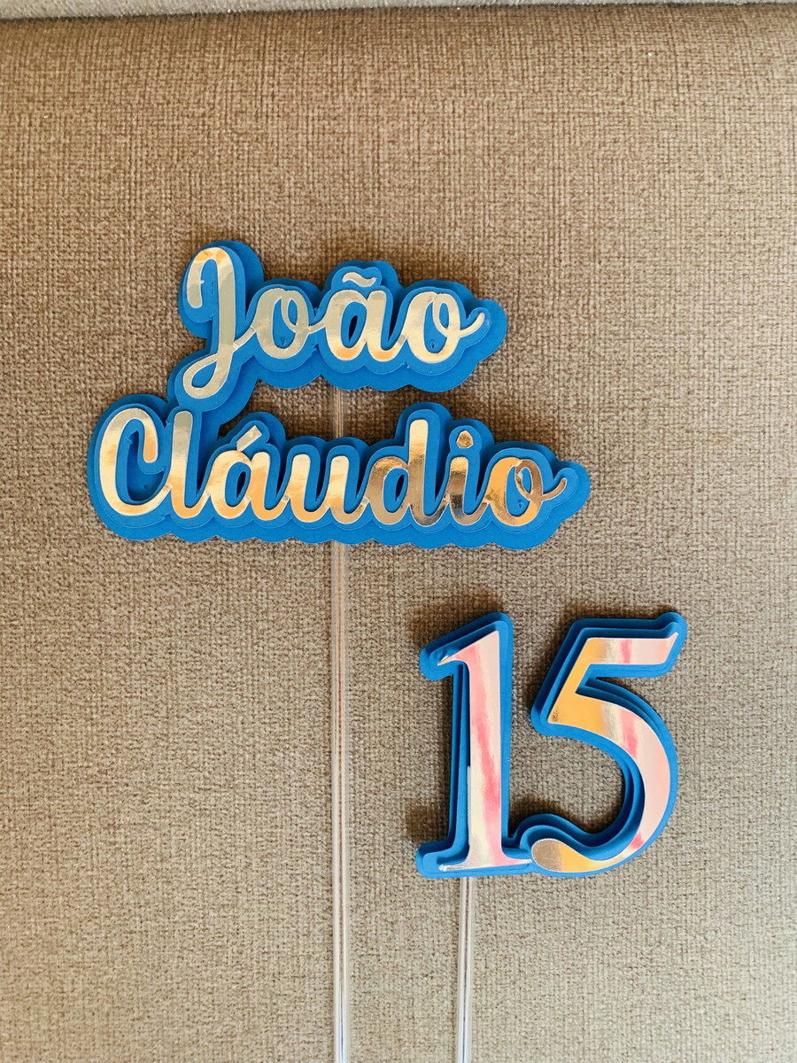 Topo de bolo personalizado Modelo 3 - Topo de Bolo Para Imprimir