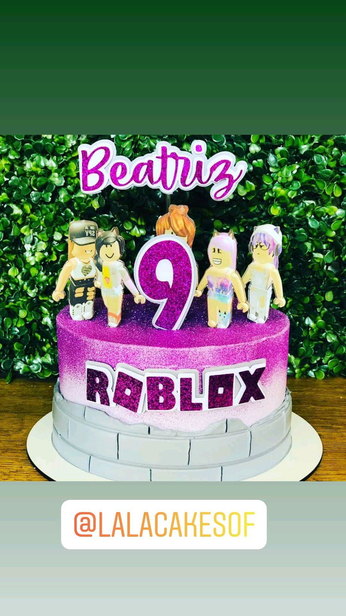 Topo de Bolo Roblox - Topo de Bolo Para Imprimir